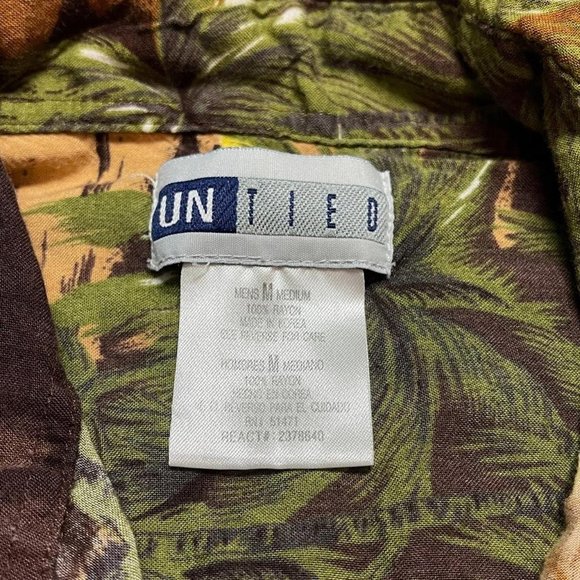 untied | Shirts | Vintage Untied Brown Summer Hawaiian Buttonup Short ...